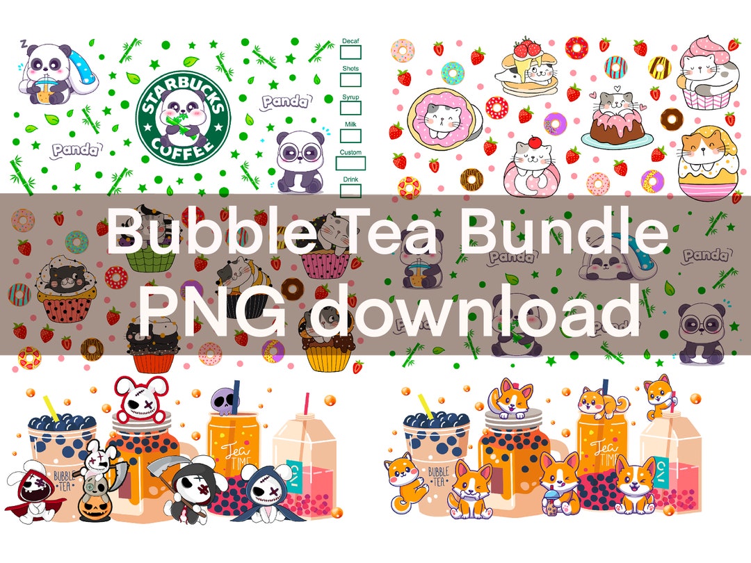 Boba Beauty, 16 Oz Glass Cup PNG Designs Celebrating Every Sip of ...