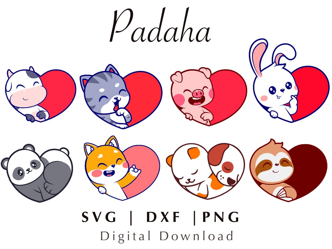 Valentine Animal Love SVG for Cricut, 16oz Glass Can Wrap Design ...