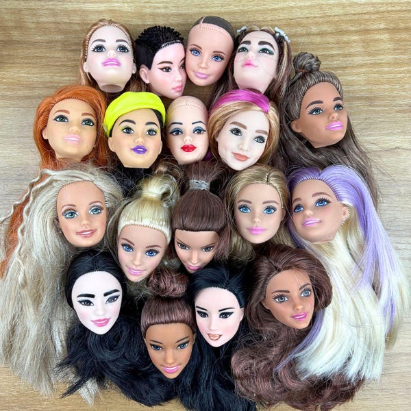 Barbie Heads - Etsy