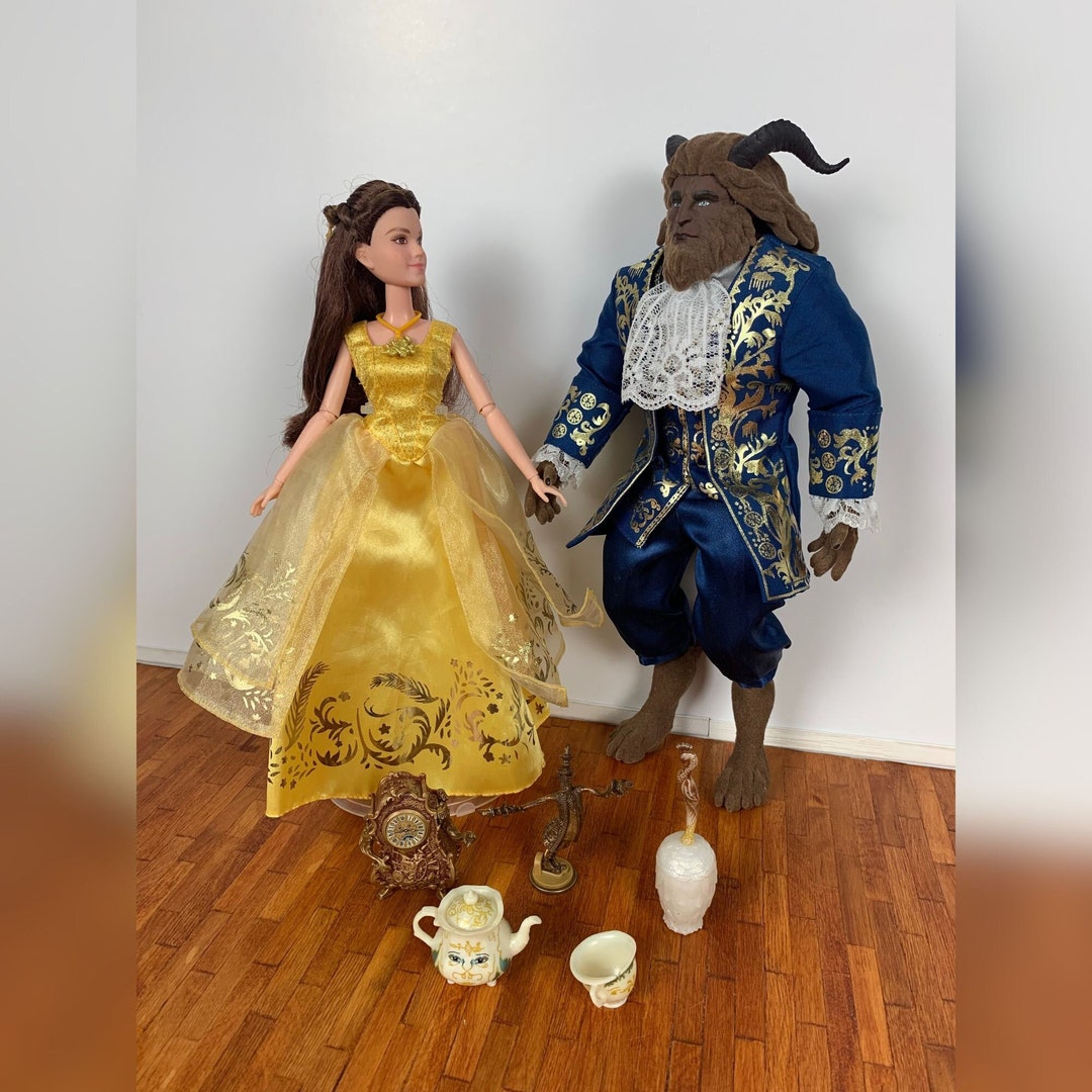 Beauty and the Beast Doll Playset 7 Items - Etsy