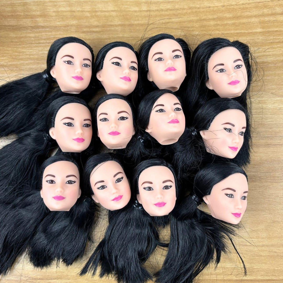12 Barbie Heads | A Huge Set of Heads From Purple Top MTM Dolls | Great ...