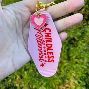 Childless Millennial 80s 90s Baby Pink & Red Custom Retro Motel ...
