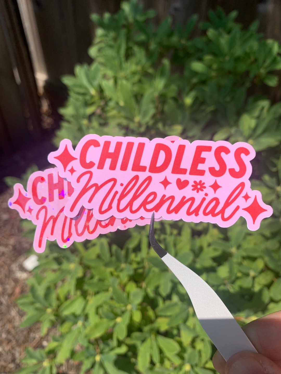 Childless Millennial Y2K 80's & 90's Baby Sticker | Glossy or ...
