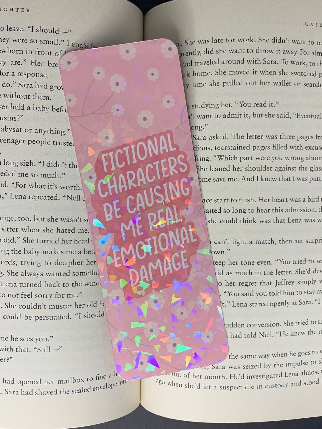 Fictional Characters Be Causing Me Real Emotional Damage Bookmark ...