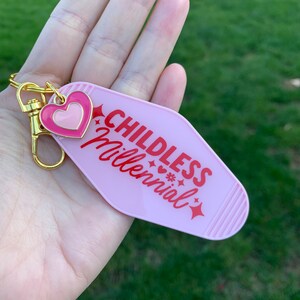 Childless Millennial 80s 90s Baby Pink & Red Custom Retro Motel ...