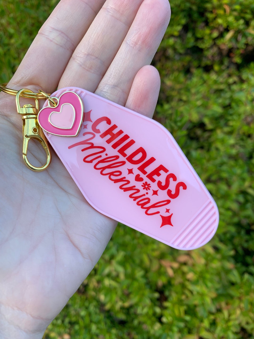 Childless Millennial 80s 90s Baby Pink & Red Custom Retro Motel ...