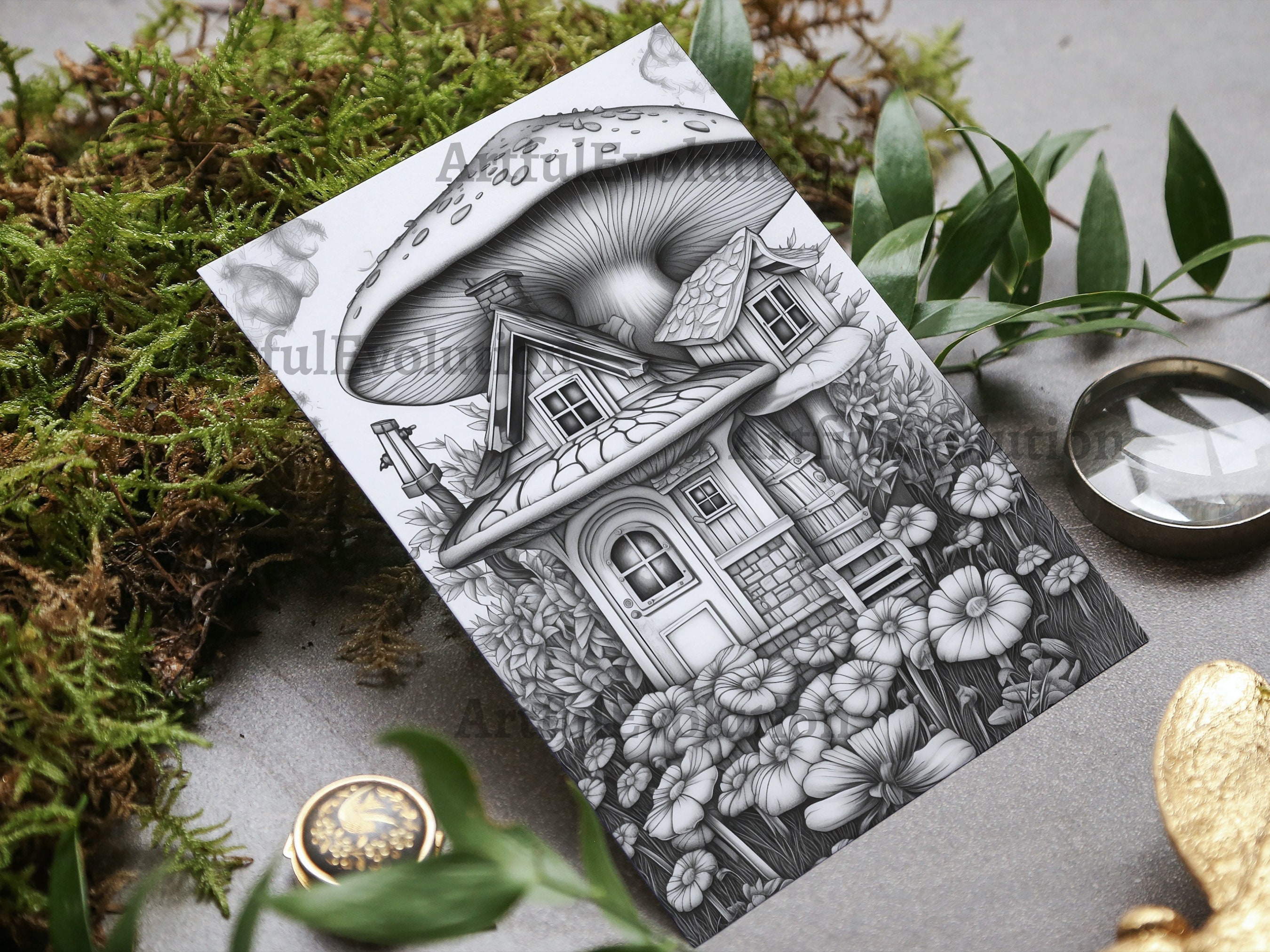 Grayscale Coloring Pages for Adults Printable Adult Coloring Pages ...