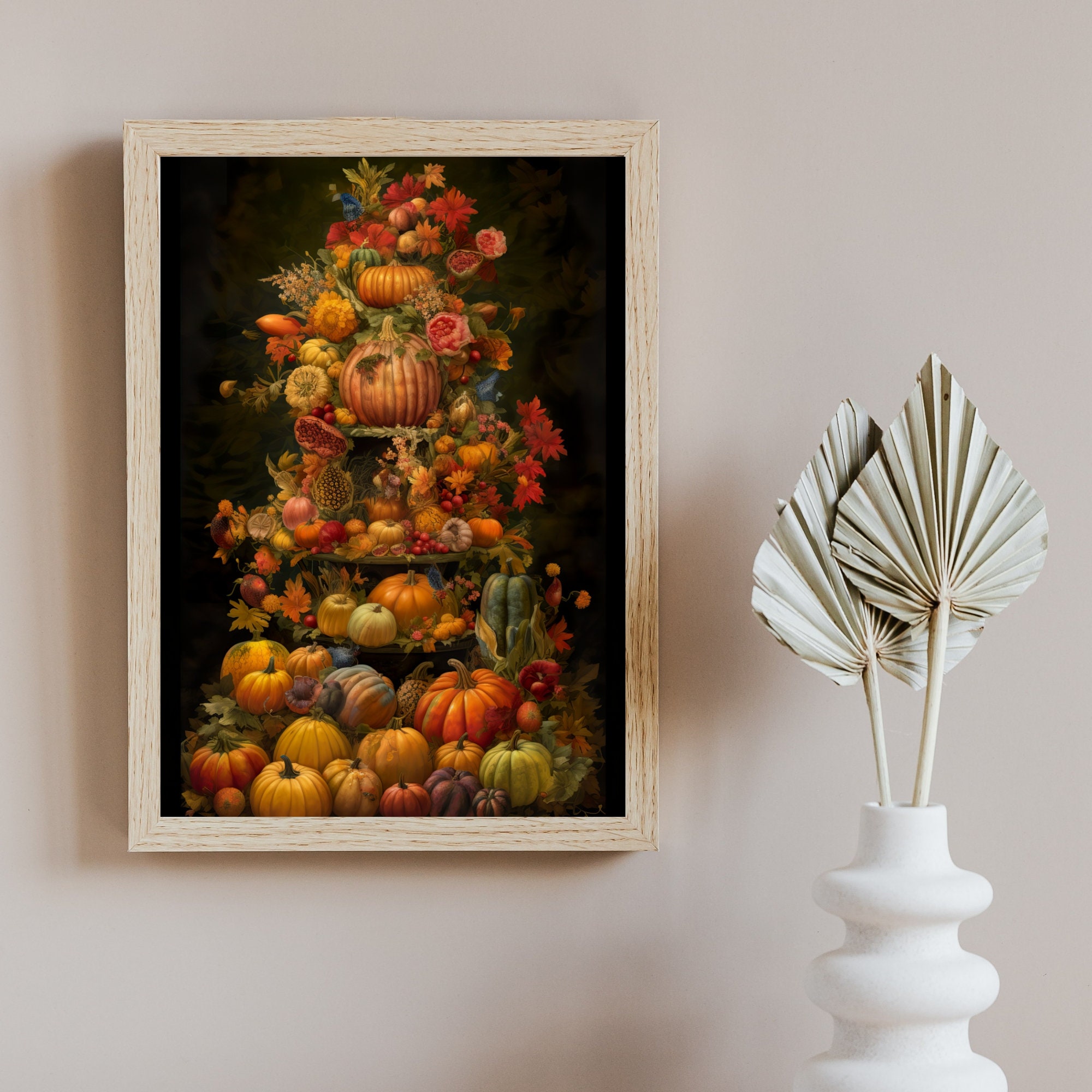 Autumn Pumpkins Digital Art | Wall Decor | Fall Home Decor | Farmhouse ...