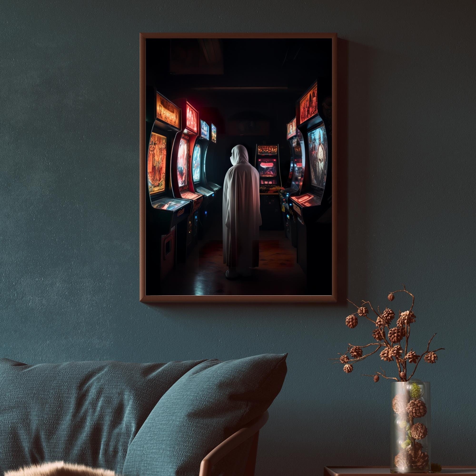 Ghost in Arcade Nostalgia Poster Nostalgic Gaming Poster - Etsy