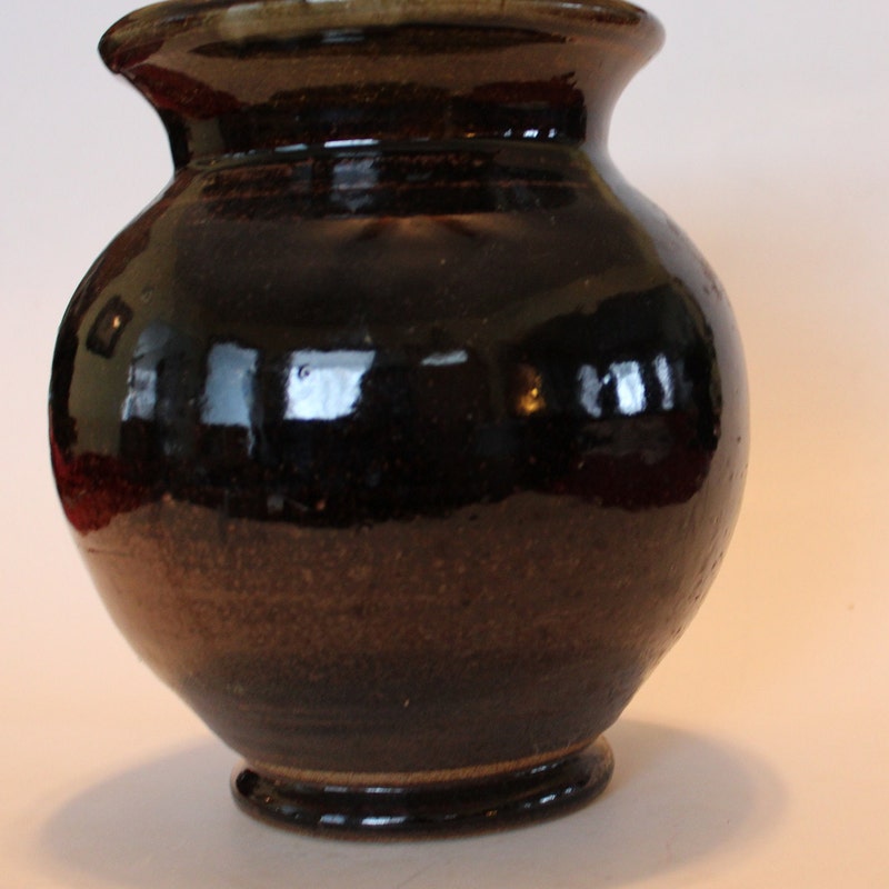 Brown Pottery Vase - Etsy