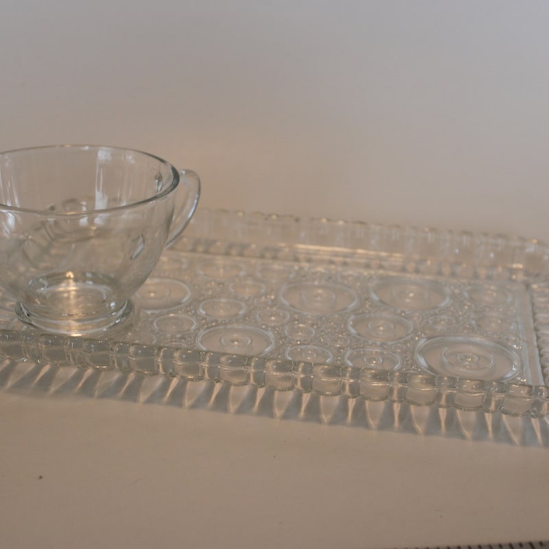 Glass Snack Serving Tray - Etsy