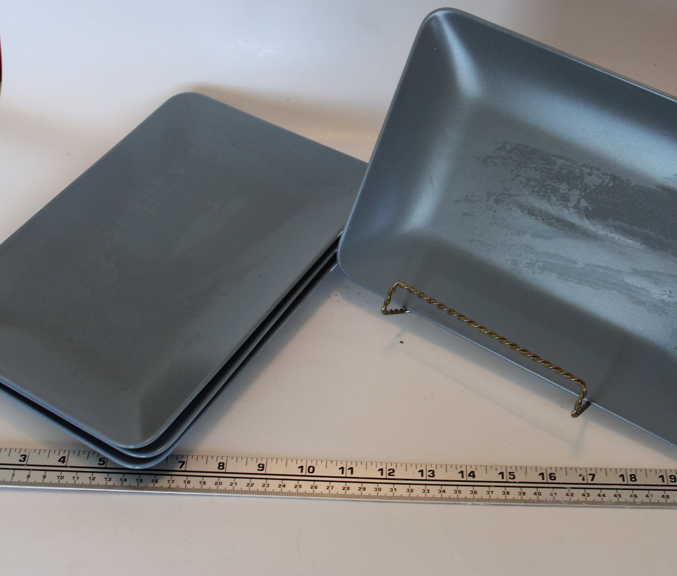 SET of FOUR IKEA Slate Grey Dinner Plates, Made in Romania, 18691 ...