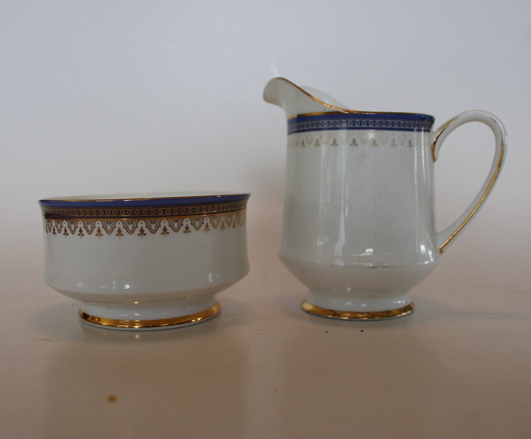 Footed Sugar Bowl and Creamer, Royal Albert Bone China Paragon ...