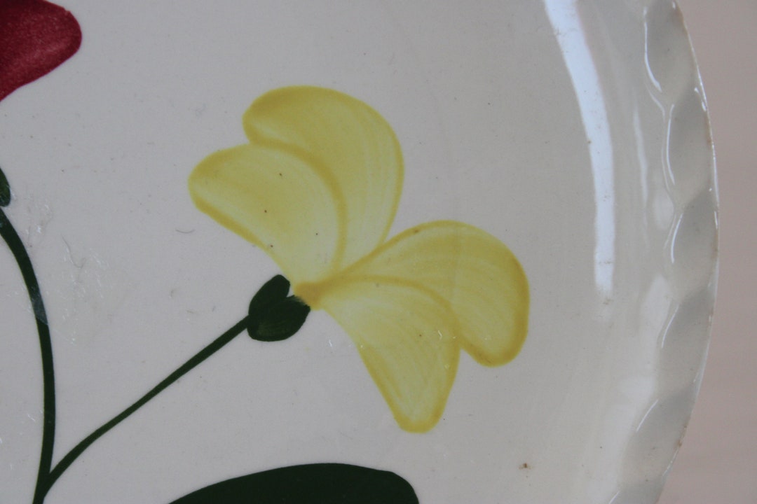 Southern Pottery 9.25" Plate, Blue Ridge, Hand-painted, Underglazed ...