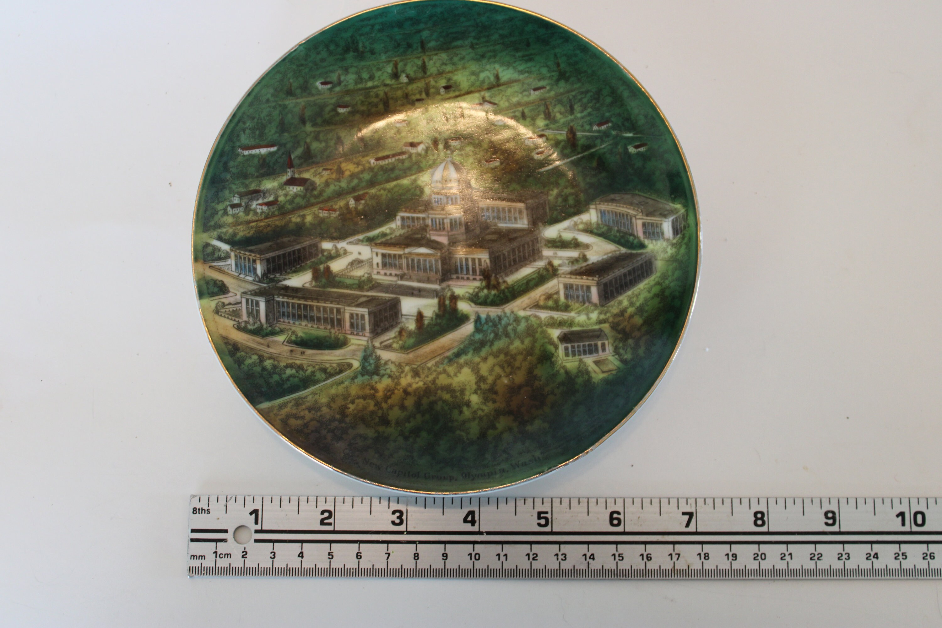 The Jonroth Studios, Germany Handpainted 7 Plate, 'new Capitol Group ...