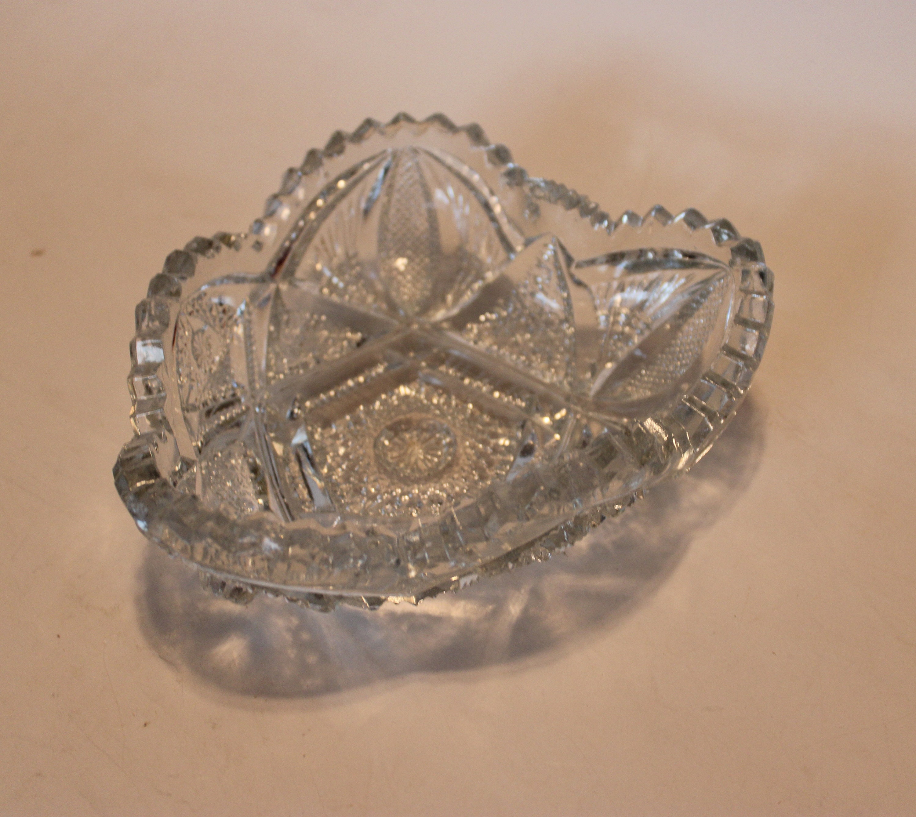 Imperial Glass EAPG Sawtooth Heart-shaped Dish 5.75 X 6, Very Ornate - Etsy
