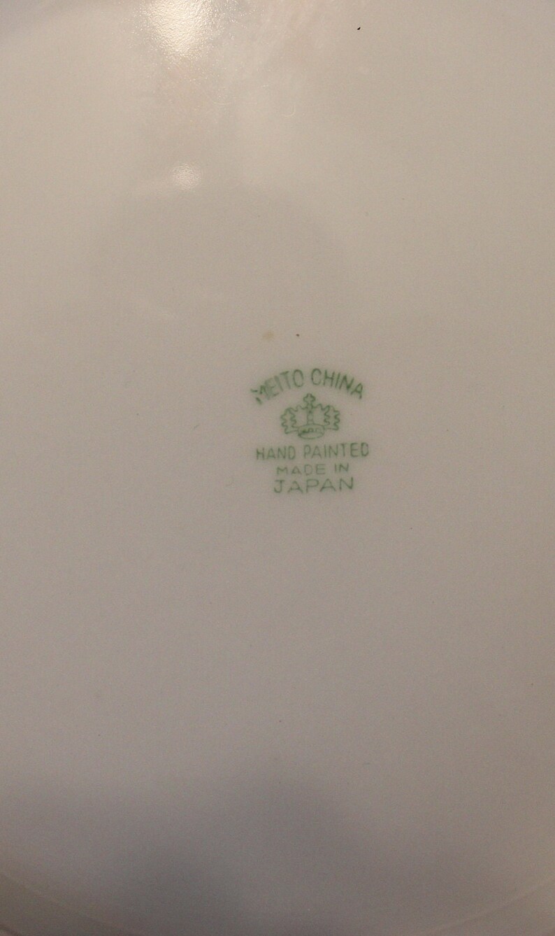 SET of SIX Meito Fine China 9.5" Plates, Uncommon Pattern - Etsy