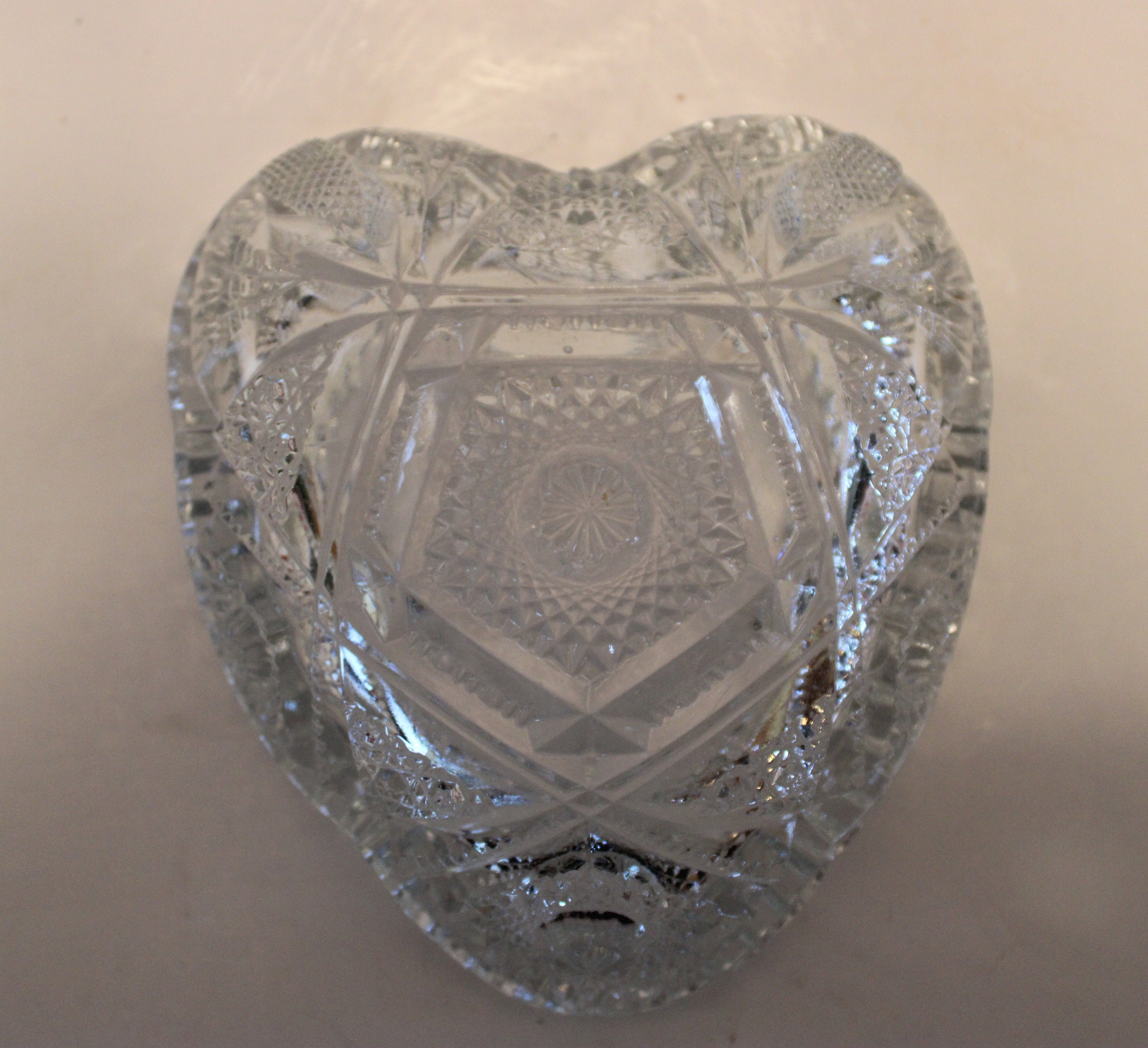 Imperial Glass EAPG Sawtooth Heart-shaped Dish 5.75" X 6", Very Ornate ...