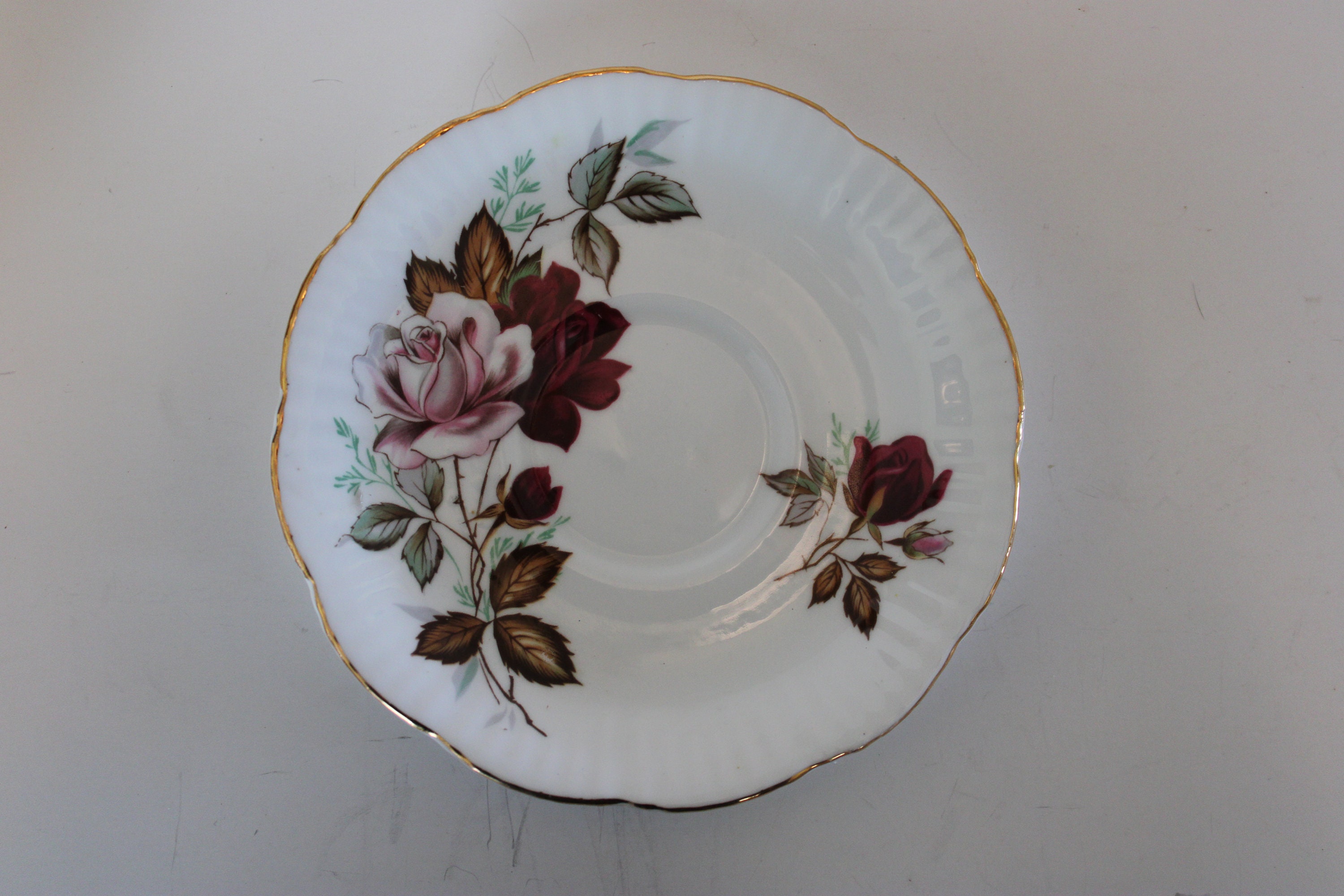 Teacup and Saucer, Eggshell Bone China, Salisbury England 'richmond' - Etsy