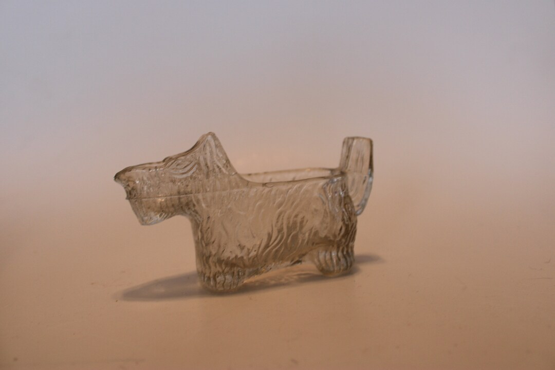 L E Smith Glass Company Pressed Glass Scottie Dog Creamer - Etsy