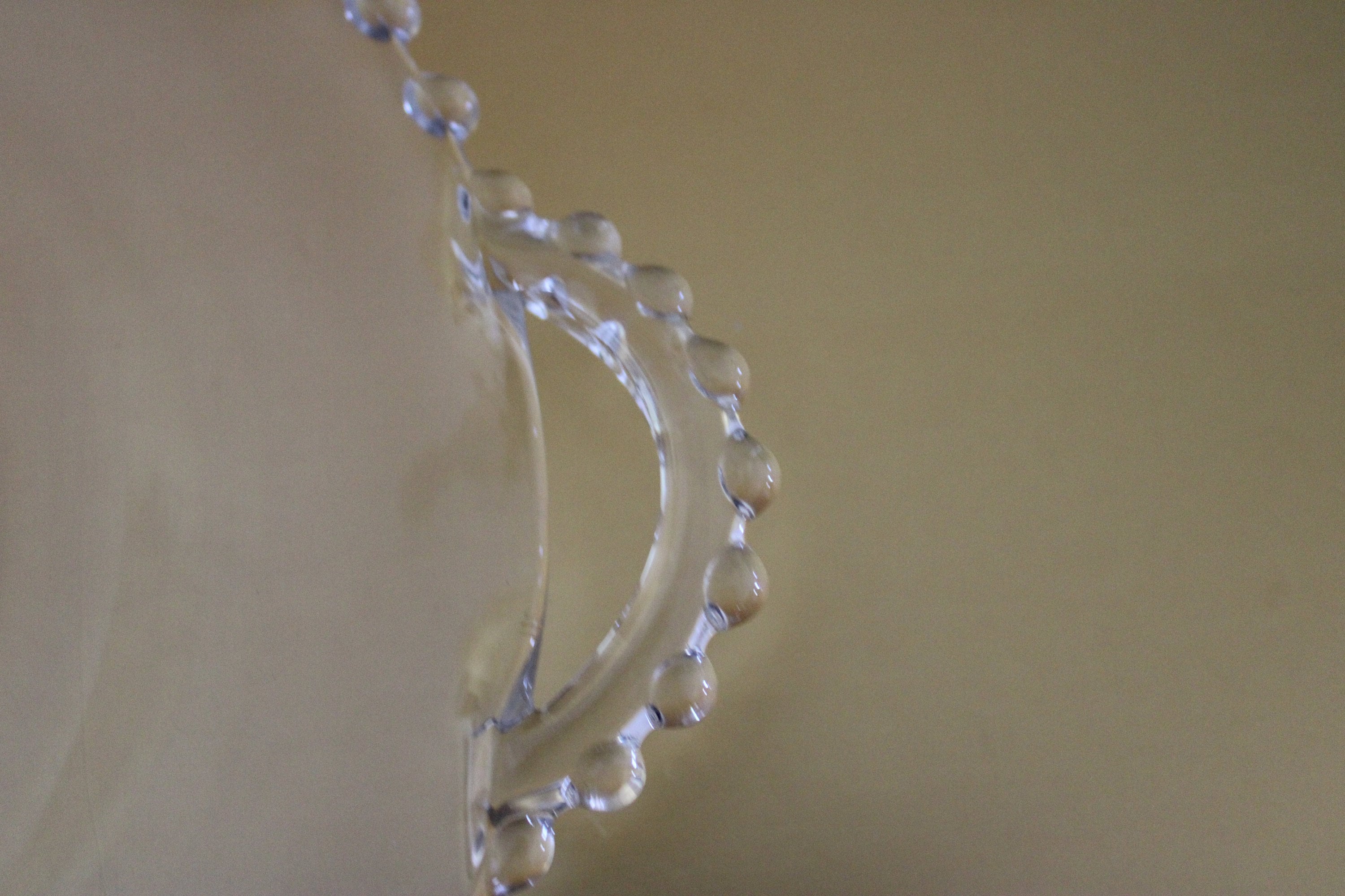 Candlewick Clear Glass Serving Tray With Bubble Edge and - Etsy