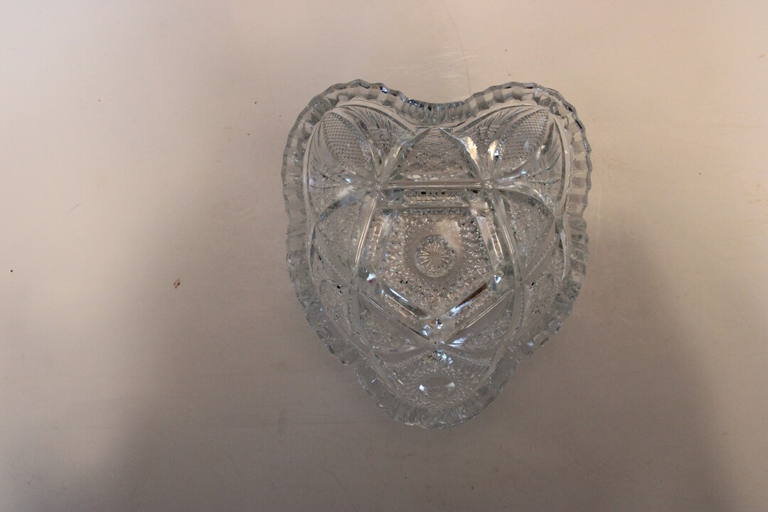 Imperial Glass EAPG Sawtooth Heart-shaped Dish 5.75 X 6, Very Ornate - Etsy