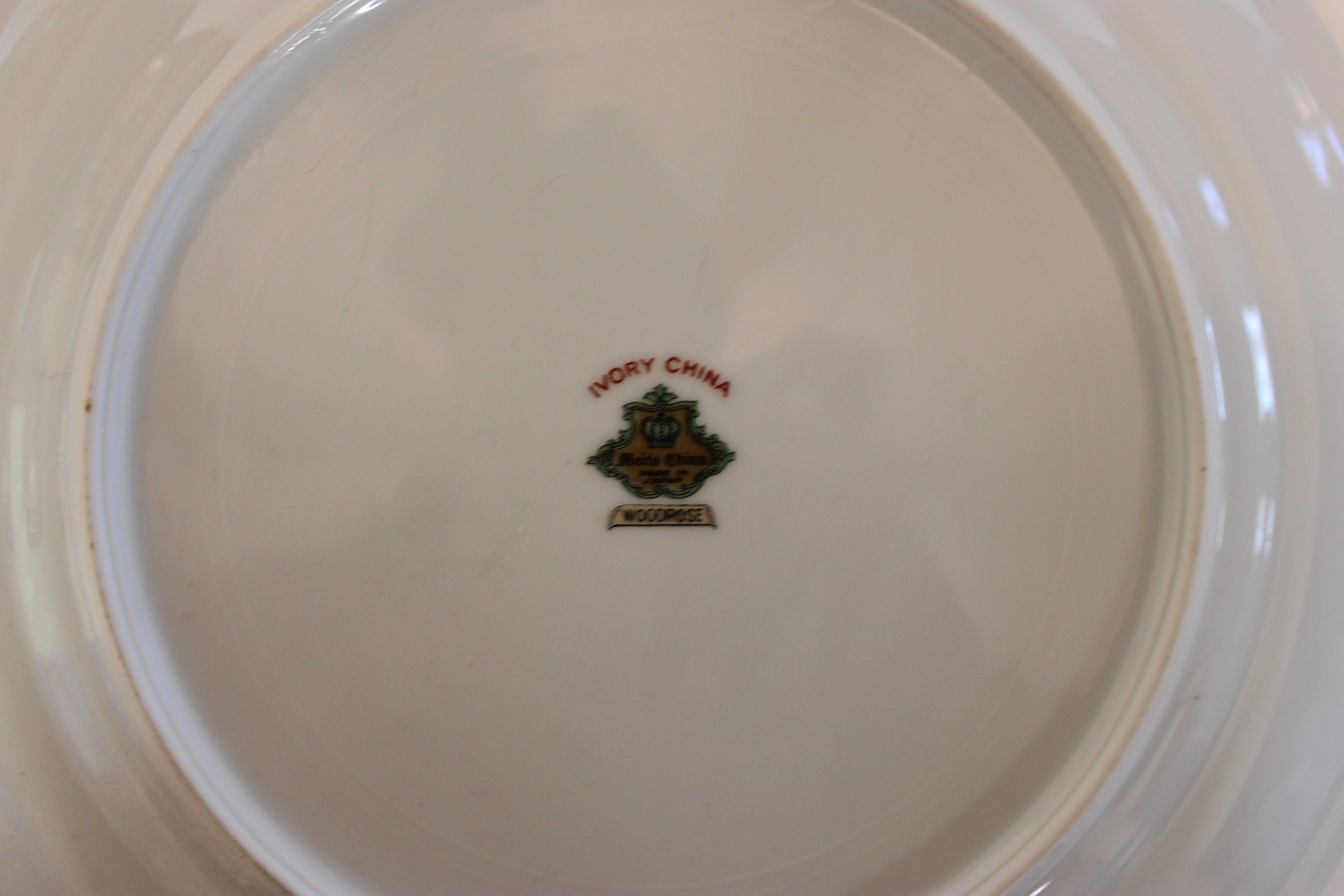 10 Plate, Ivory China Meito Woodrose Floral Pattern - Etsy