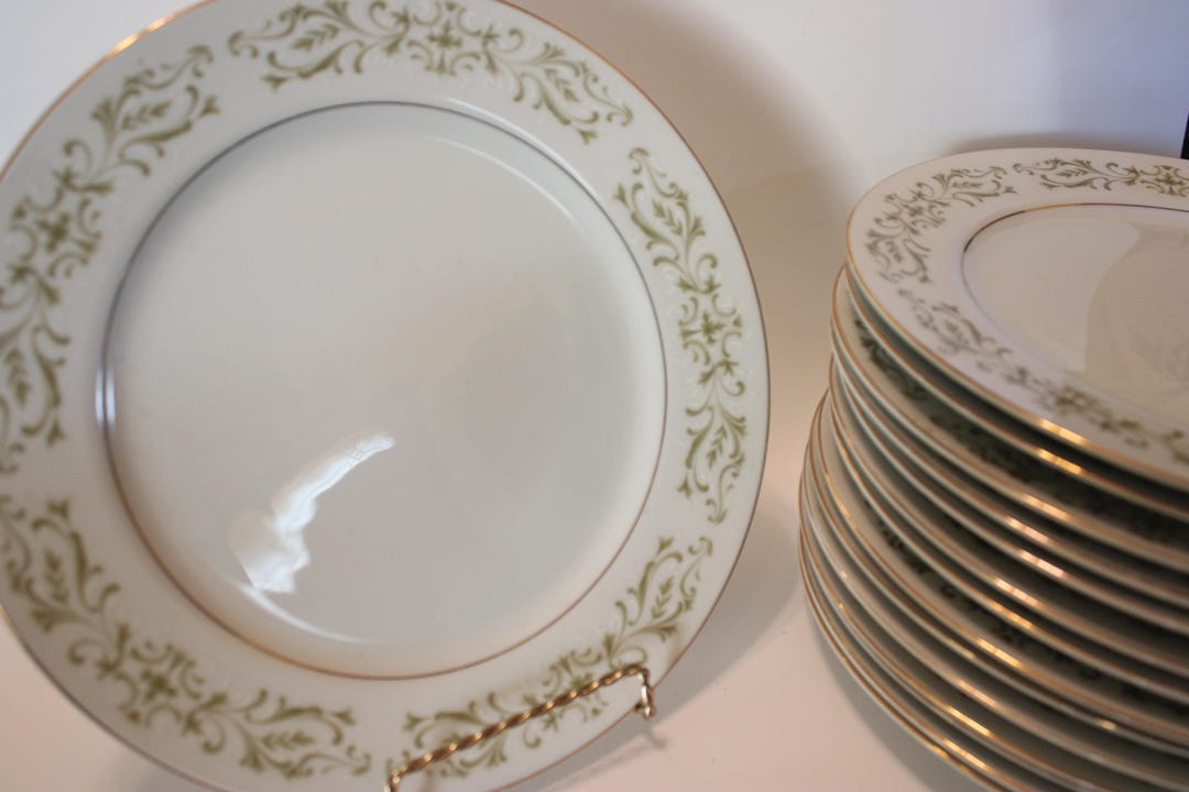 SET of FIFTEEN Allegro Fine China 10.25" Dinner Plates - Etsy