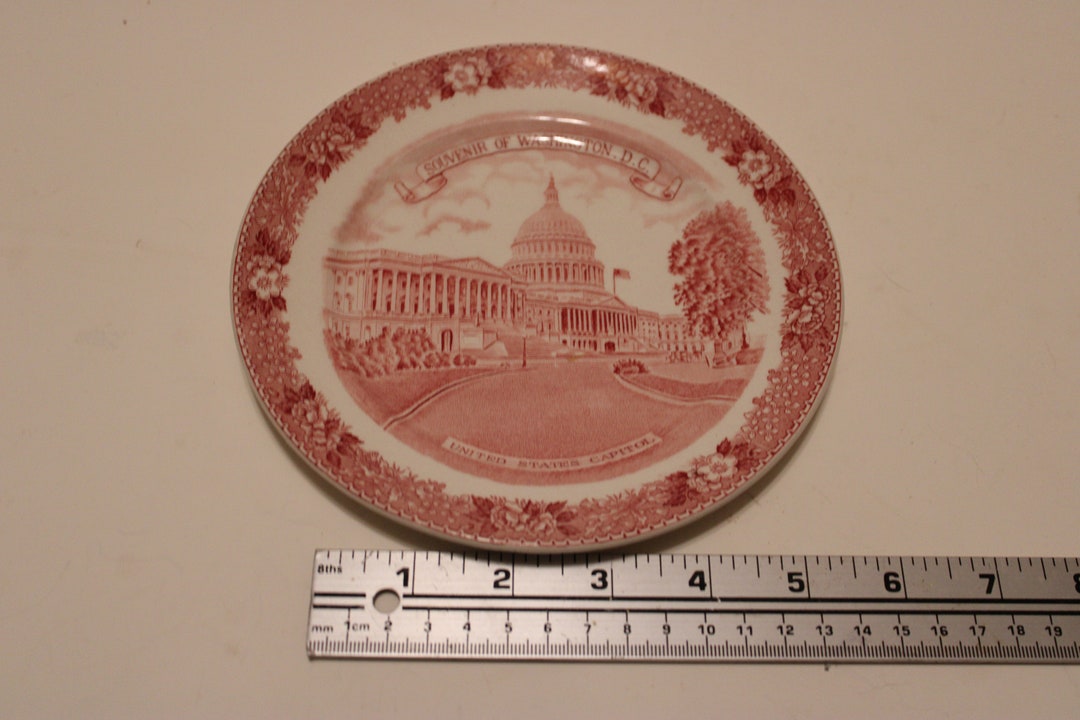 The Washington Plate, a Souvenir of Washington DC, Old English ...