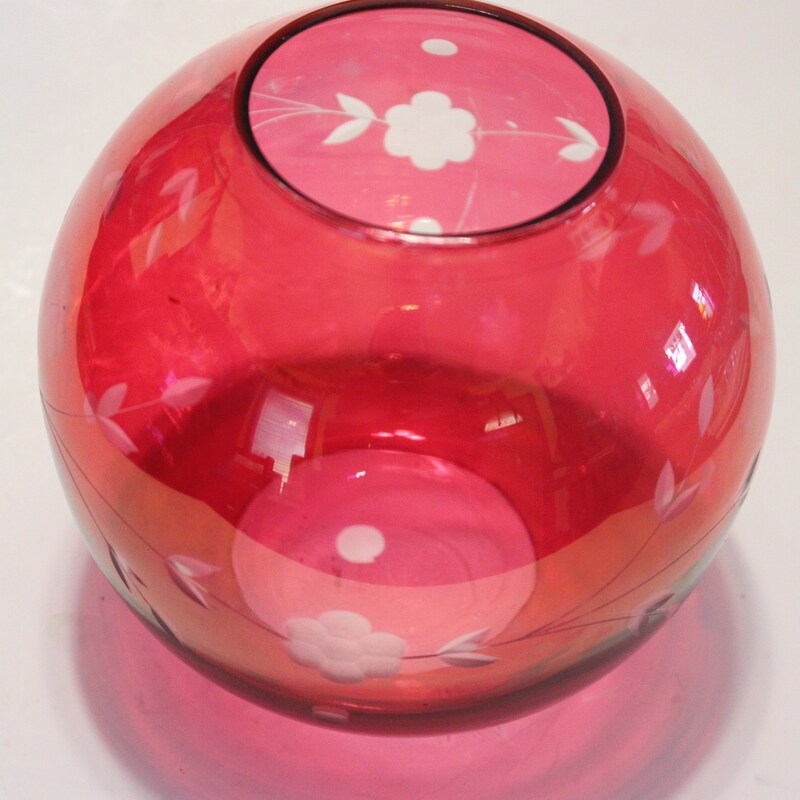 Round Glass Vase - Etsy