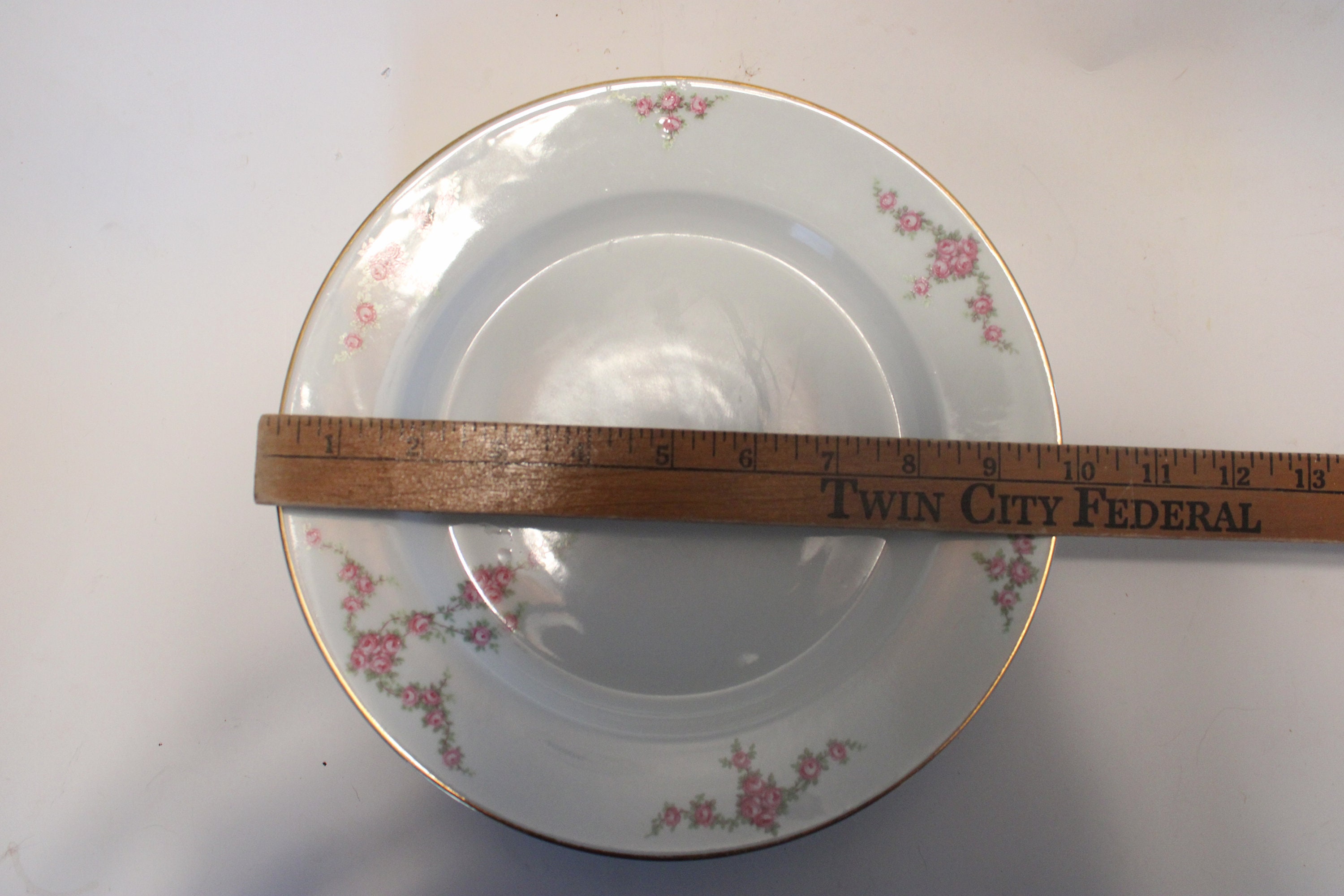 SET of 12 Heinrich & Co, Selb, Bavaria 10 Dinner Plates, Climbing Rose ...