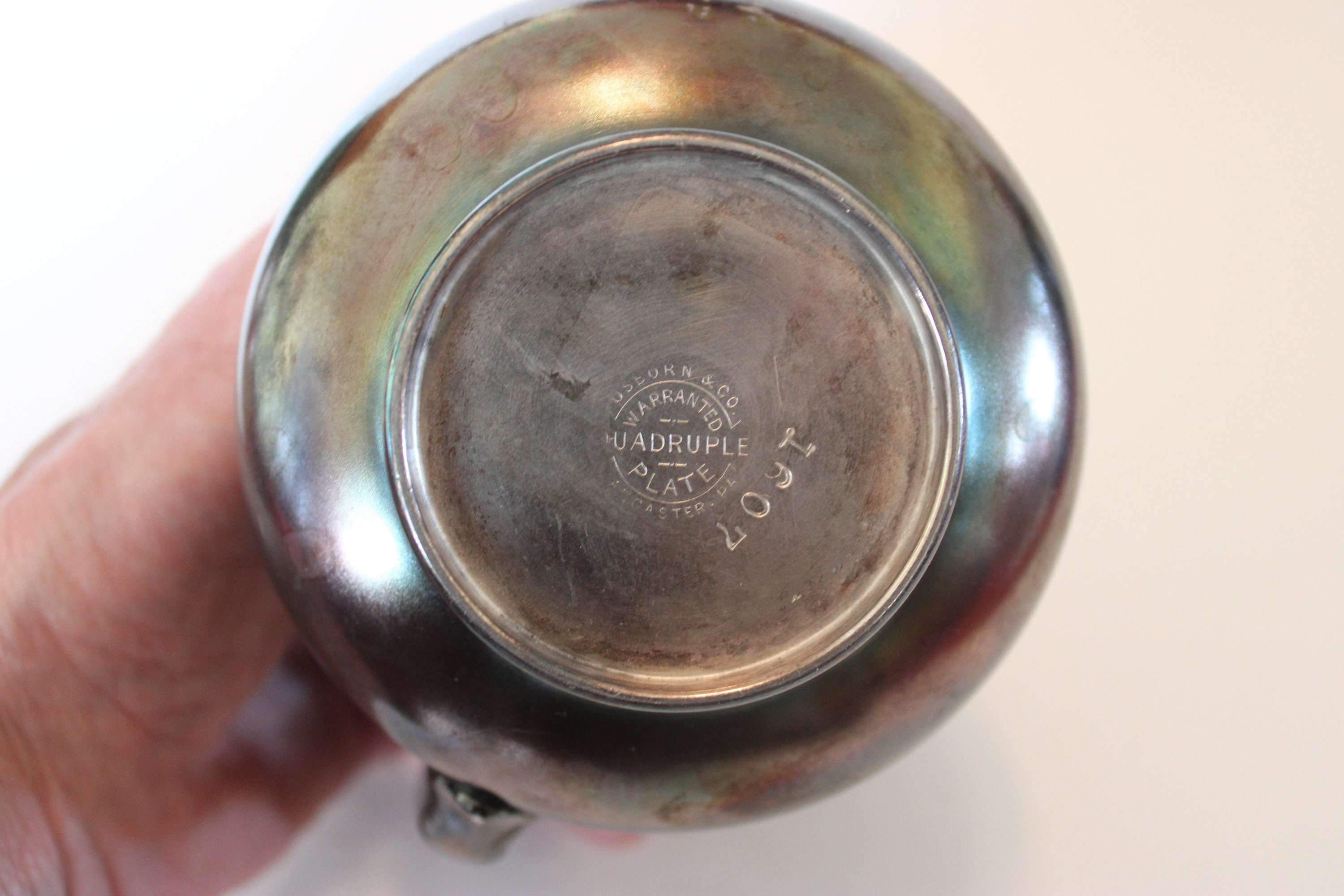 Osborn & Company Quadruple Plate Creamer, Caster PA #1607 - Etsy