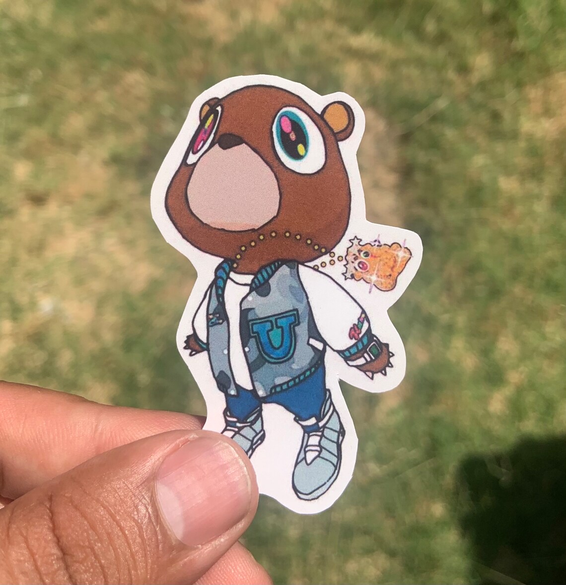 Kanye West Bear Sticker Hip Hop Laptop Graduation Bear - Etsy