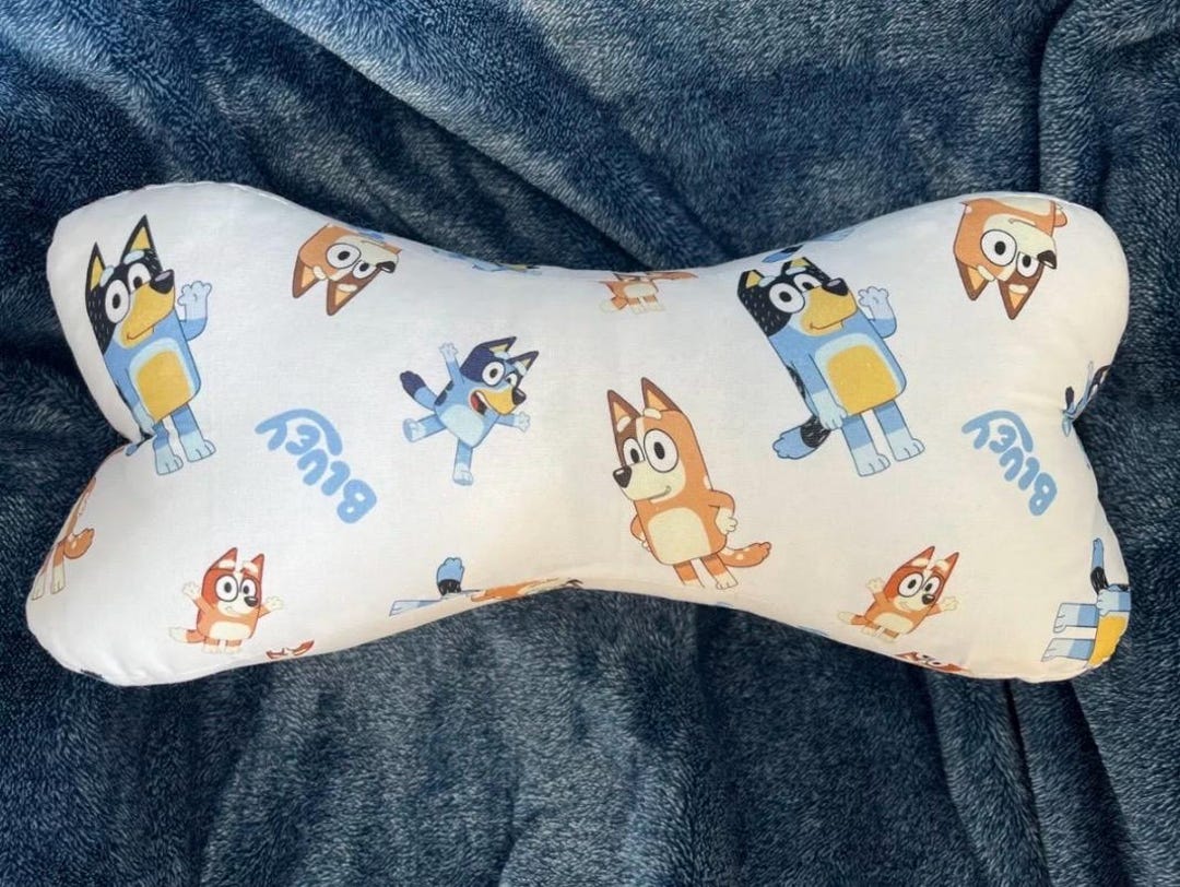 Bluey 3 Sided Dog Bone Shaped Neck Pillow - Handmade - Etsy