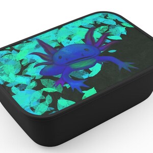 Eco-friendly Axolotl Themed Bento Box PLA Bioplastic Botanical Axolotl ...