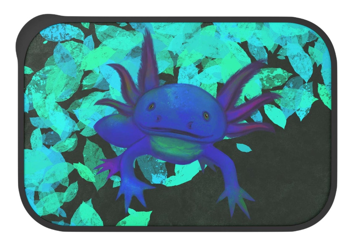 Eco-friendly Axolotl Themed Bento Box PLA Bioplastic Botanical Axolotl ...