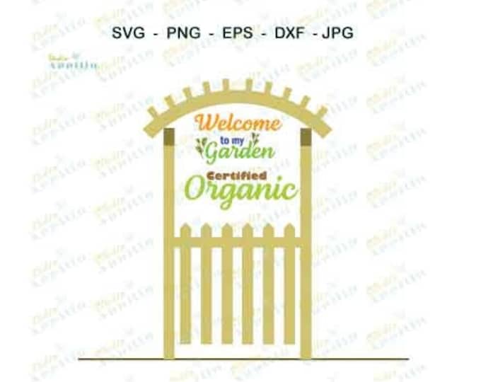 Garten SVG I Gartenlaube SVG I Zaun SVG-Datei I Garten-Vektorgrafik ...