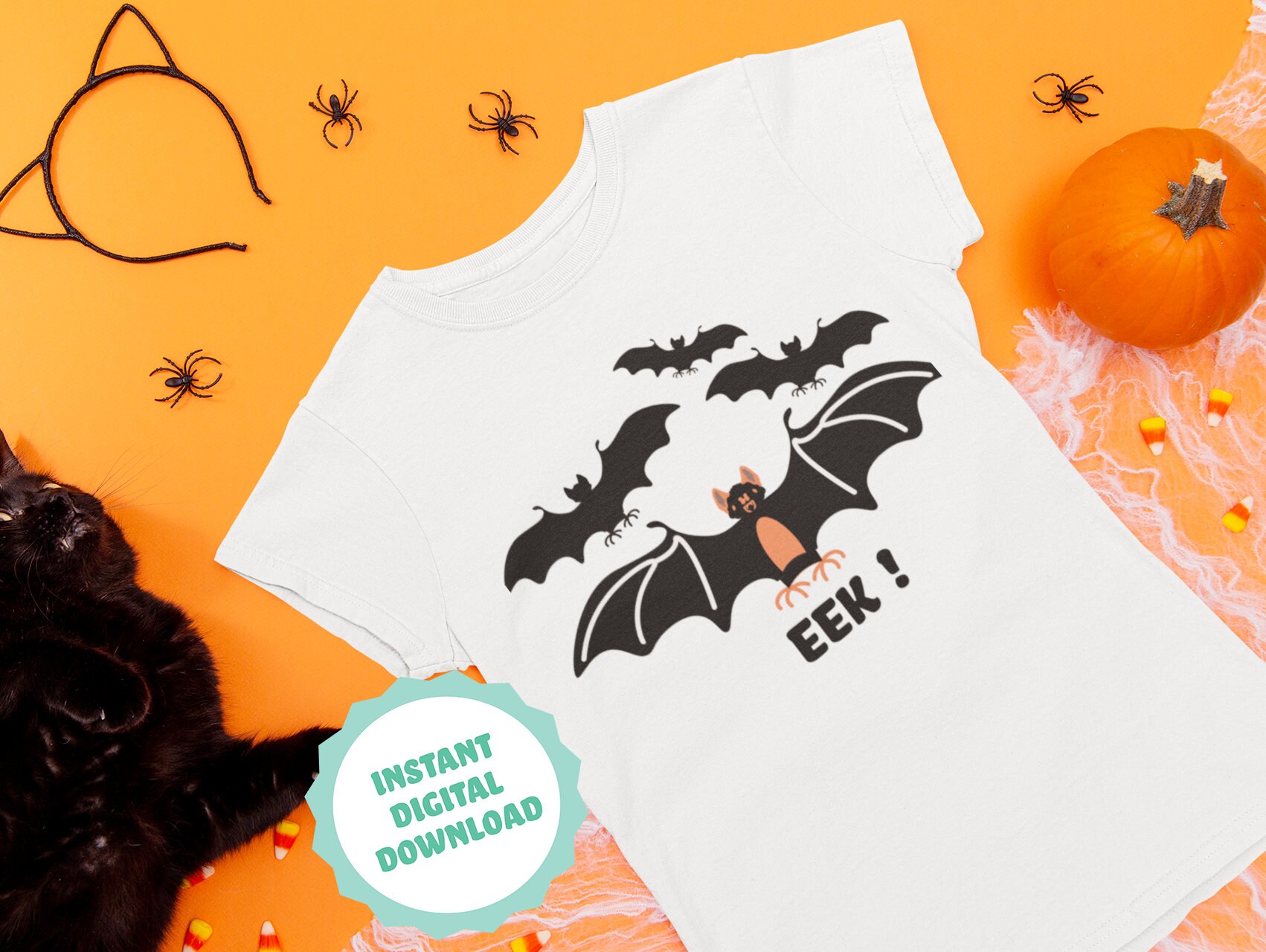 Halloween Svg, Halloween Bats Svg, Eek Svg, Halloween Clipart ...