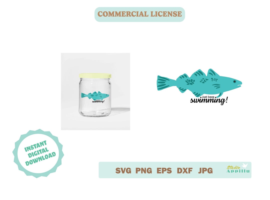 Fish SVG, Blue Fish Clip Art, Bluefish Vector Art, Bluefish Cricut Cut ...