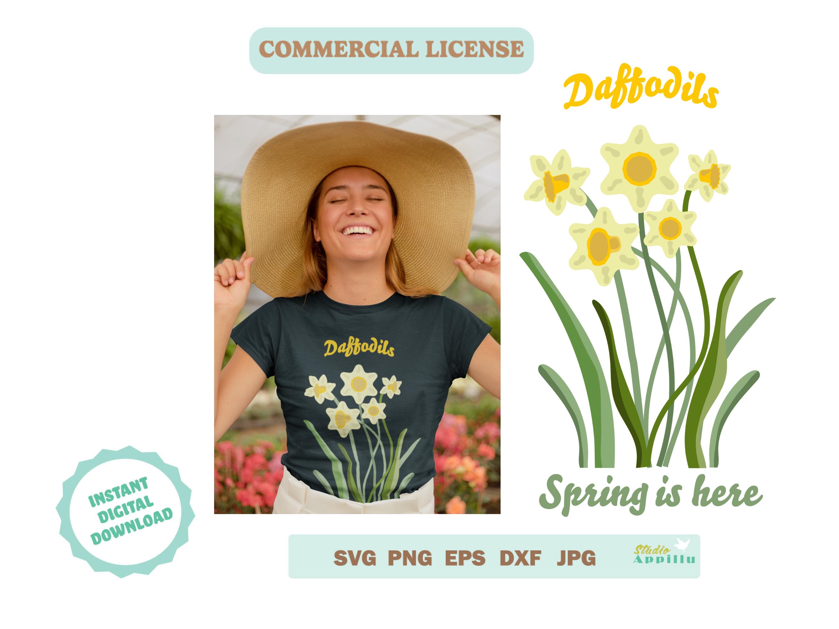 Daffodil SVG I Layered Flower SVG I Yellow Flower SVG File I Daffodil ...