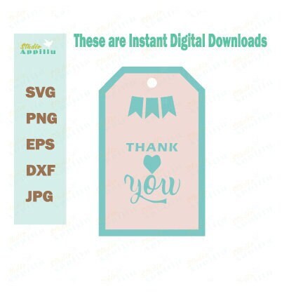 Thank You Gift Tags SVG I Favor Tags SVG I Thank You Tags SVG - Etsy ...