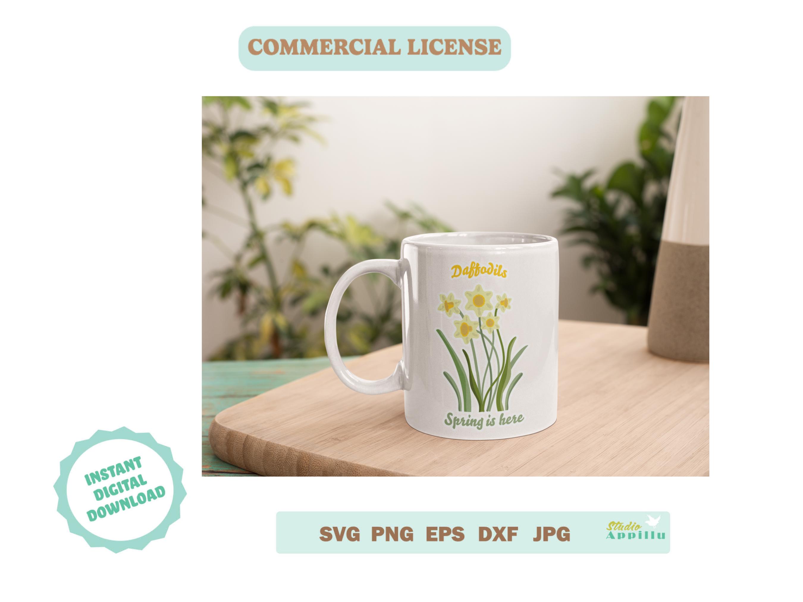 Daffodil SVG I Layered Flower SVG I Yellow Flower SVG File I Daffodil ...