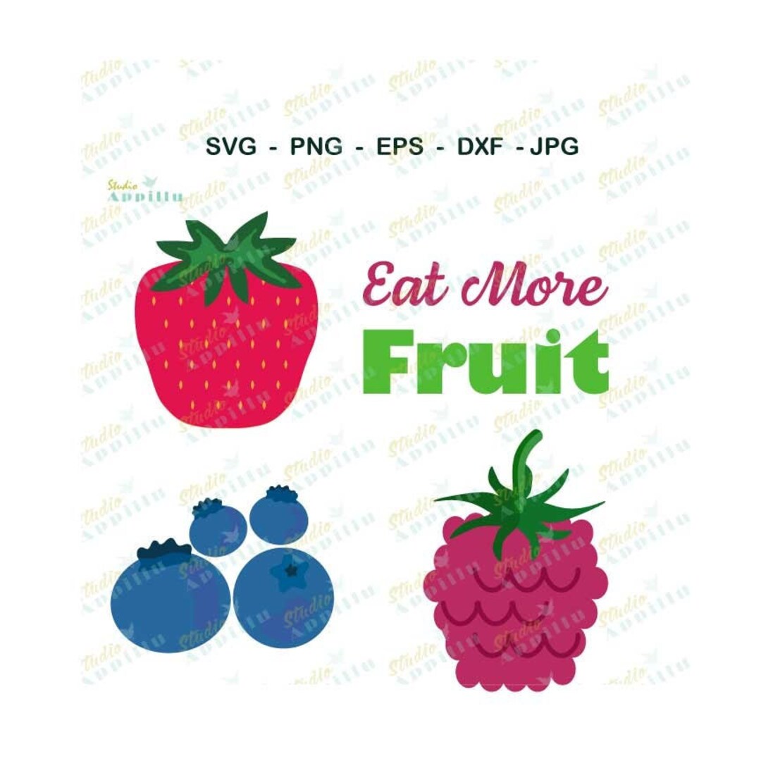 Fruit SVG I Berries SVG I Strawberry SVG File I Berries Vector Art I ...