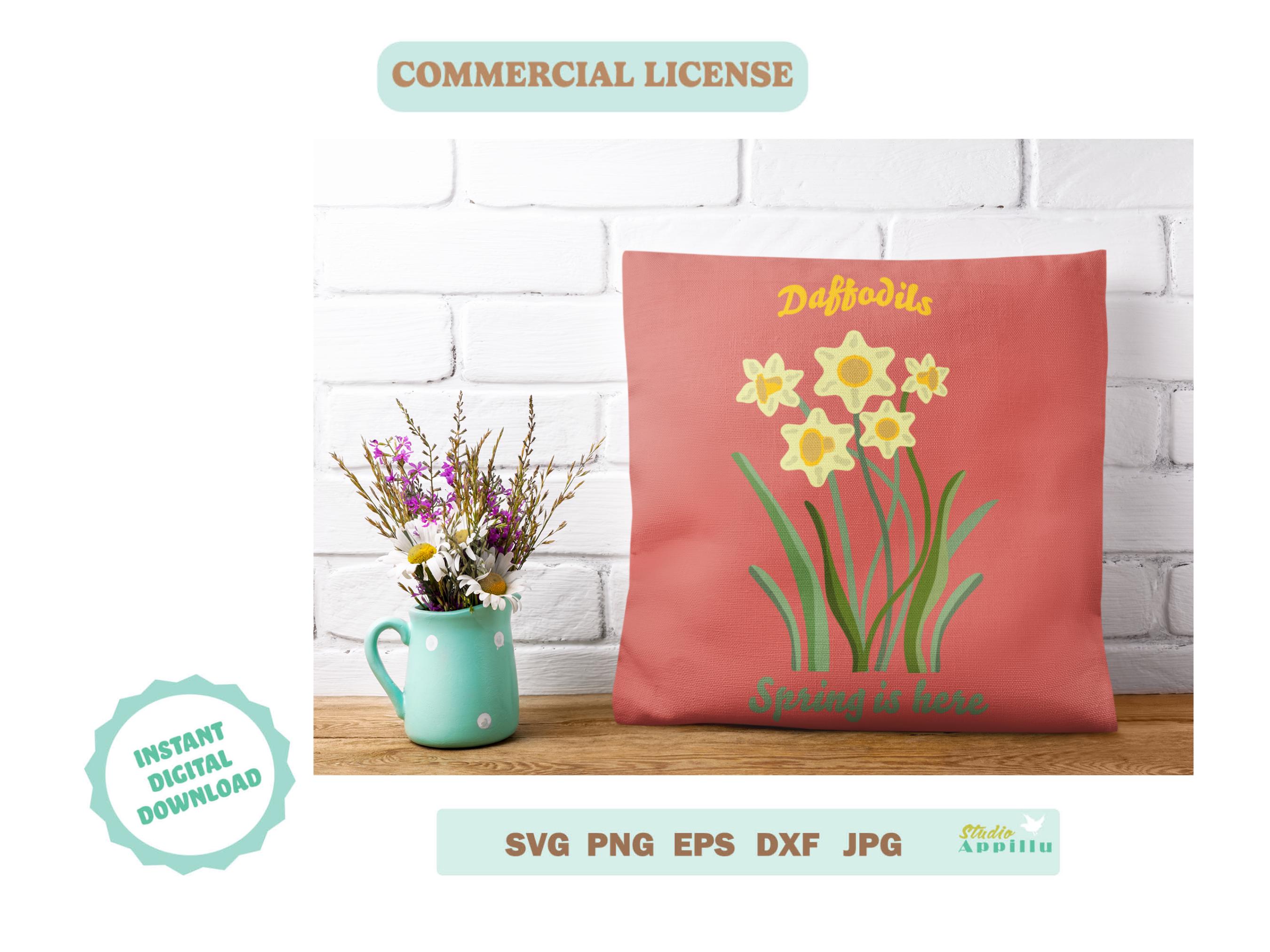 Daffodil SVG I Layered Flower SVG I Yellow Flower SVG File I Daffodil ...