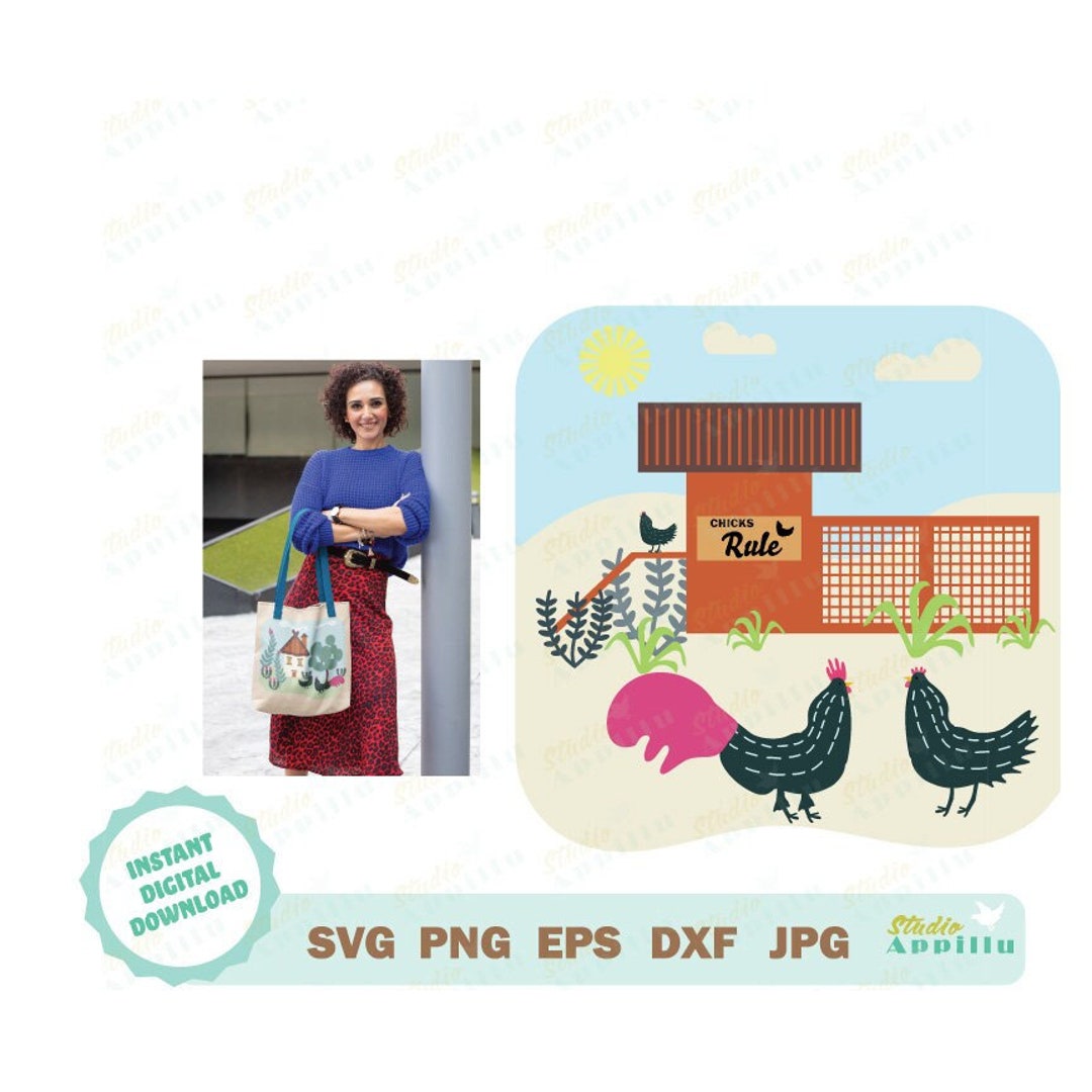 Chicken SVG, Chicken Coop SVG, Layered Chicken SVG, Chicken Clip Art ...