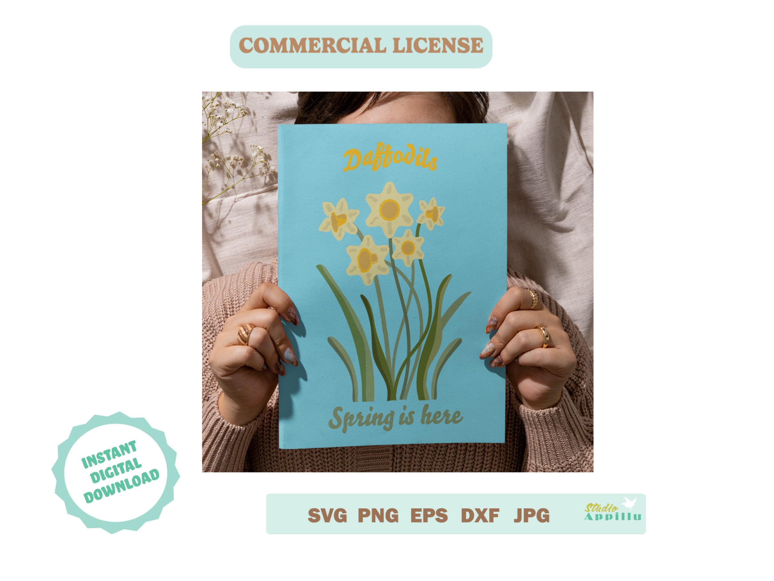 Daffodil SVG I Layered Flower SVG I Yellow Flower SVG File I Daffodil ...