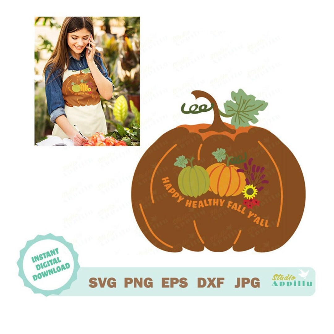Happy Fall SVG, Fall Door Sign SVG, Halloween SVG, Digital Download ...