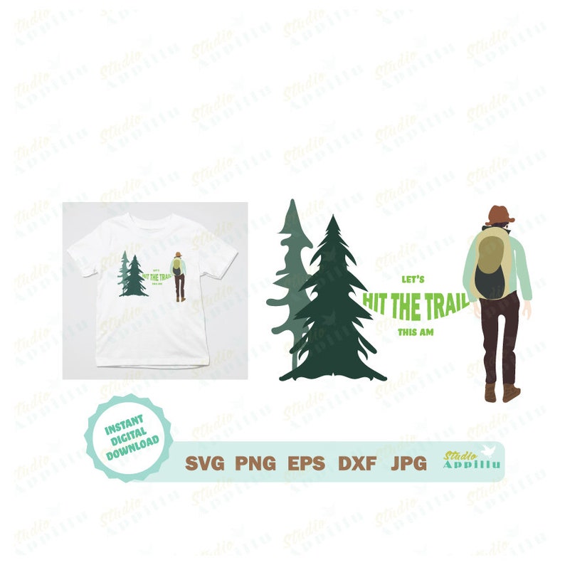 Hiking Svg Adventure Svg Nature Svg Hiking Trail Clipart - Etsy