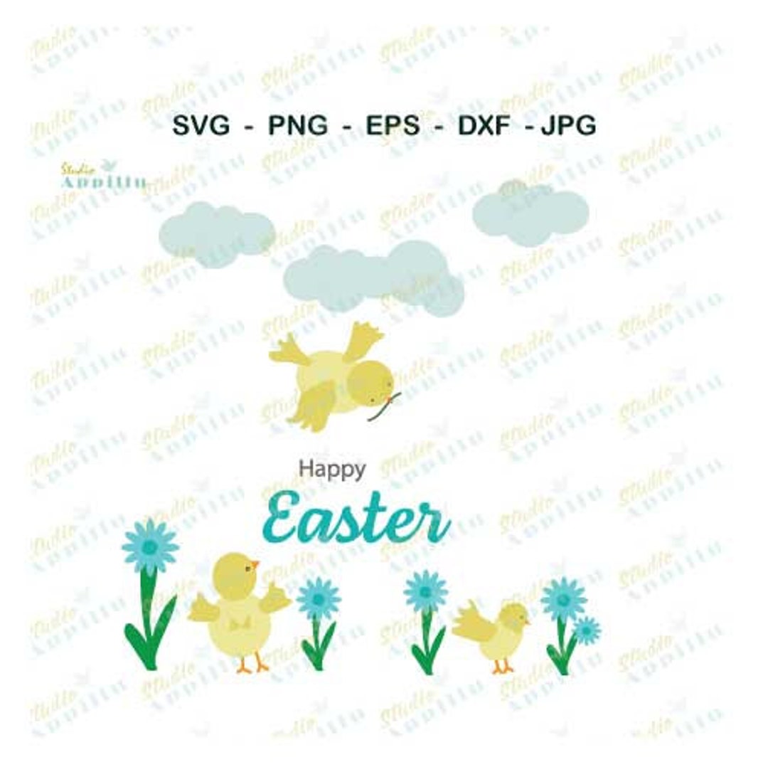 Easter SVG I Easter Chicks SVG I Chicks SVG I Easter Décor Svg I Easter ...
