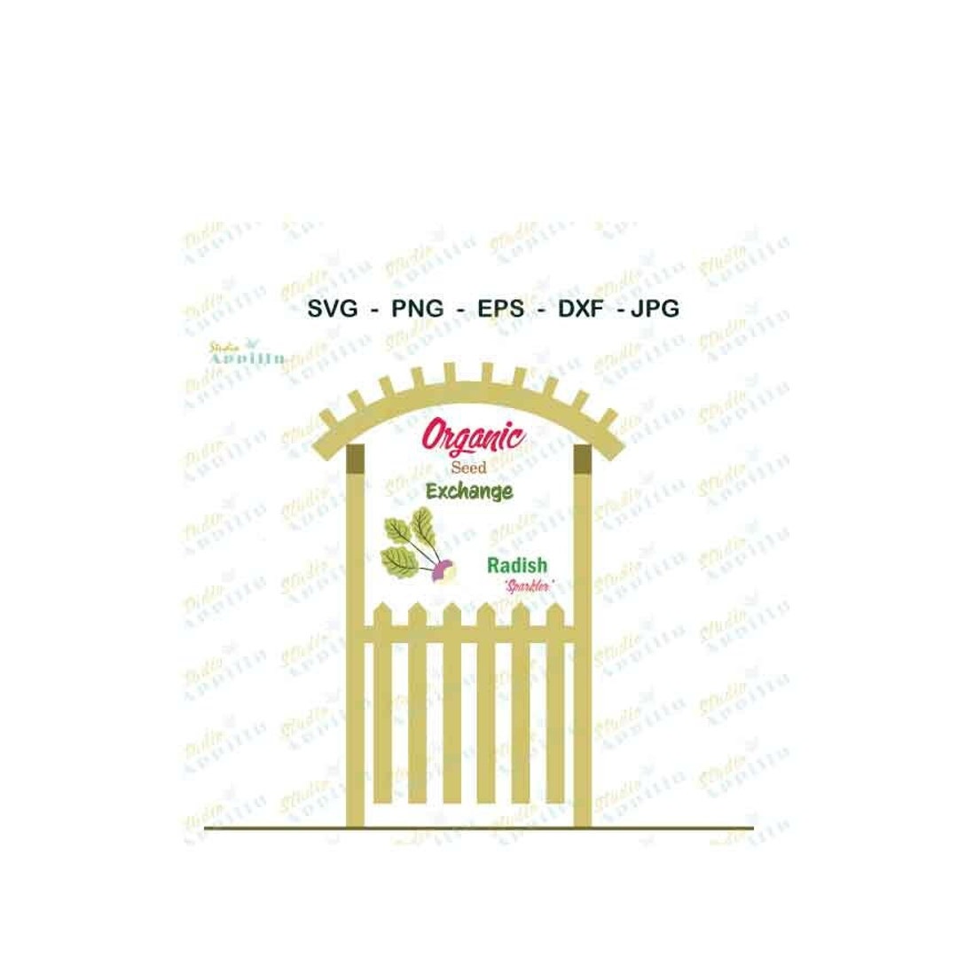 Garden SVG I Arbor SVG I Picket Fence SVG File I Garden Vector Art I ...